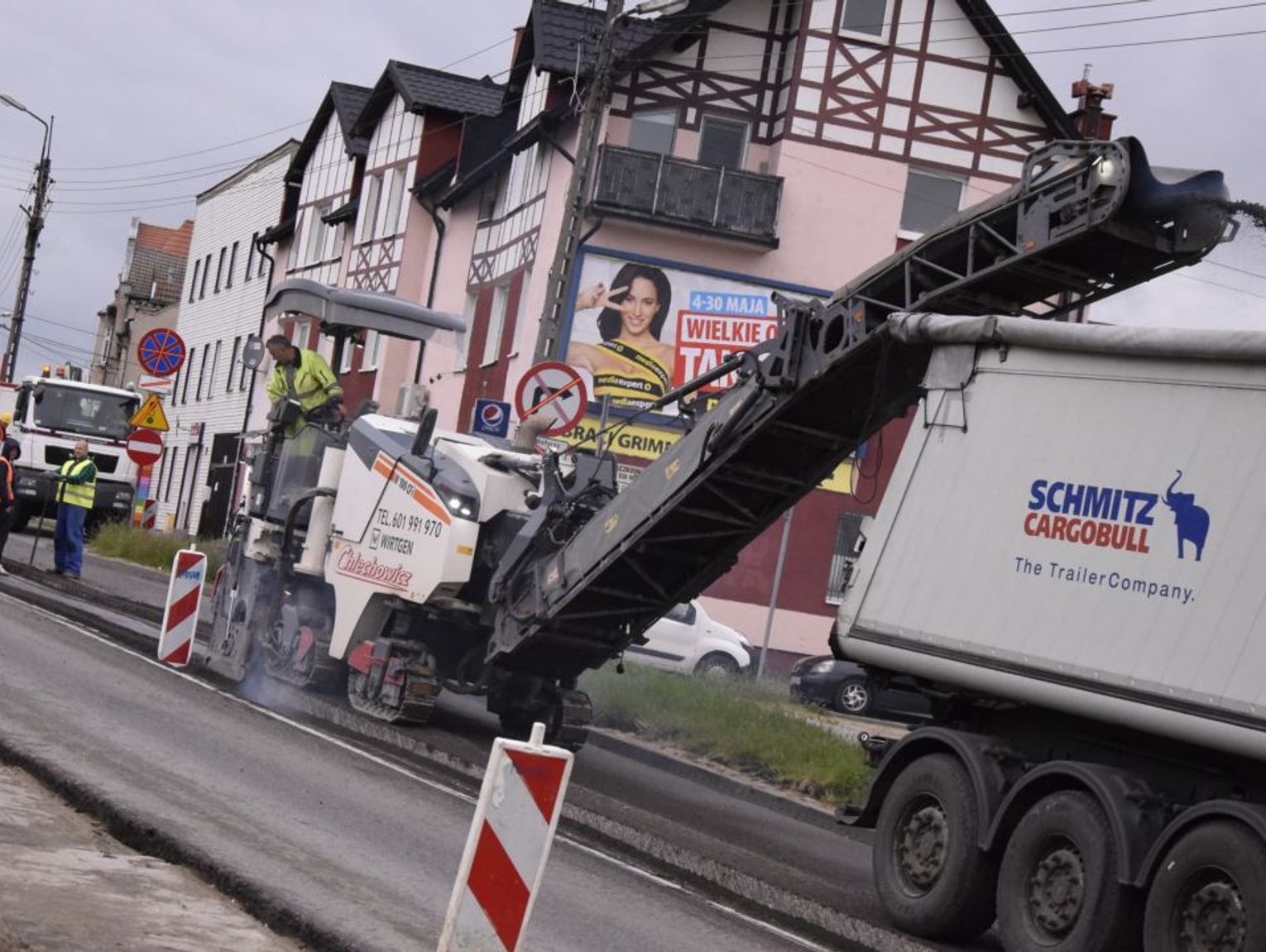 Uwaga! Remont ul. Gdańskiej. Zarządzono objazdy. Powstały utrudnienia ...