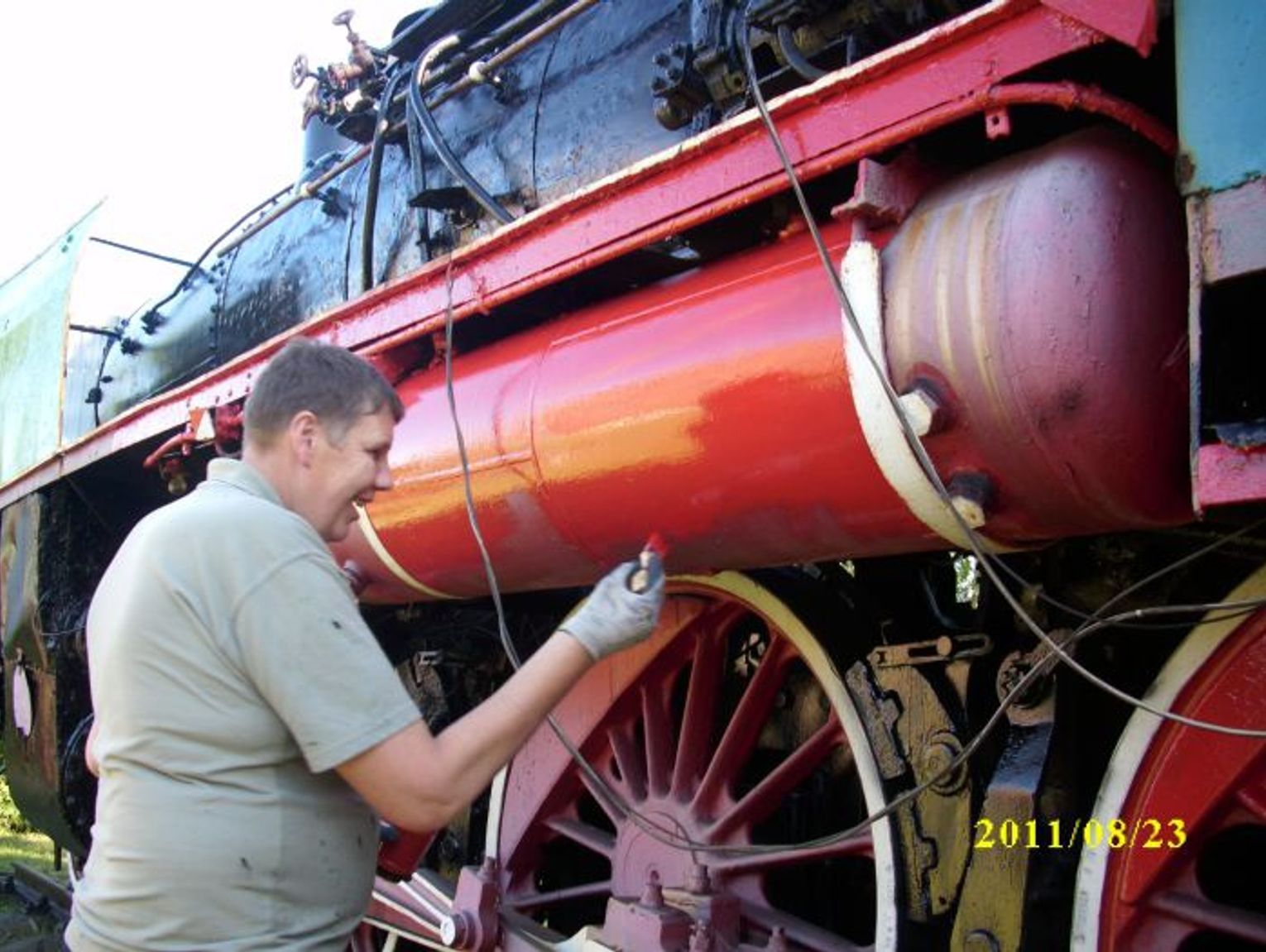 Zabytkowy parowóz jak nowy. Jeden z trzech takich egzemplarzy w Europie...