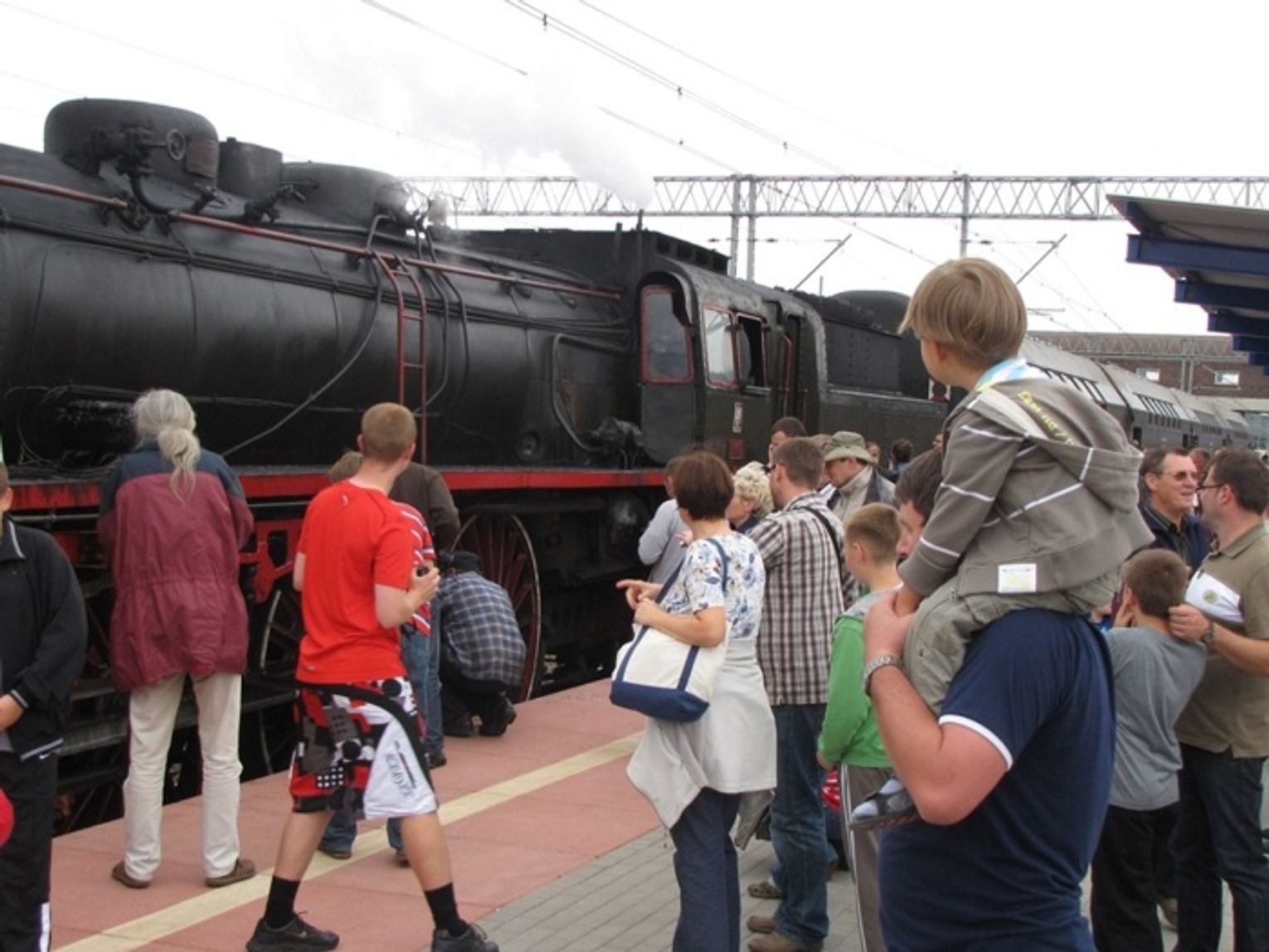 „Piękna Helena” - unikatowy parowóz na dworcu kolejowym w Tczewie